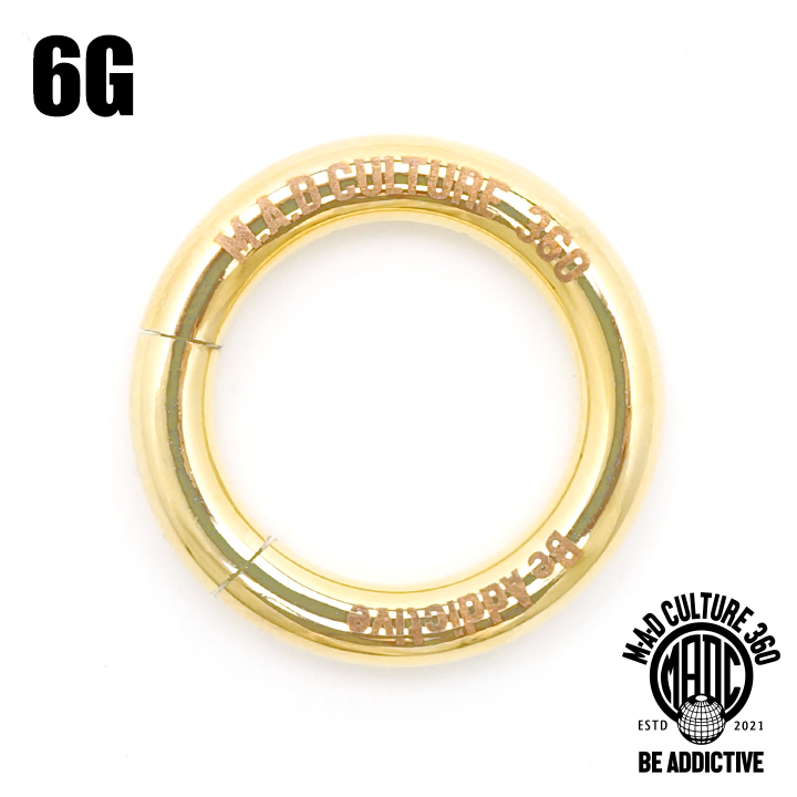 【M.A.D CULTURE 360】 [ 6G ] セグメントリング (ゴールド)